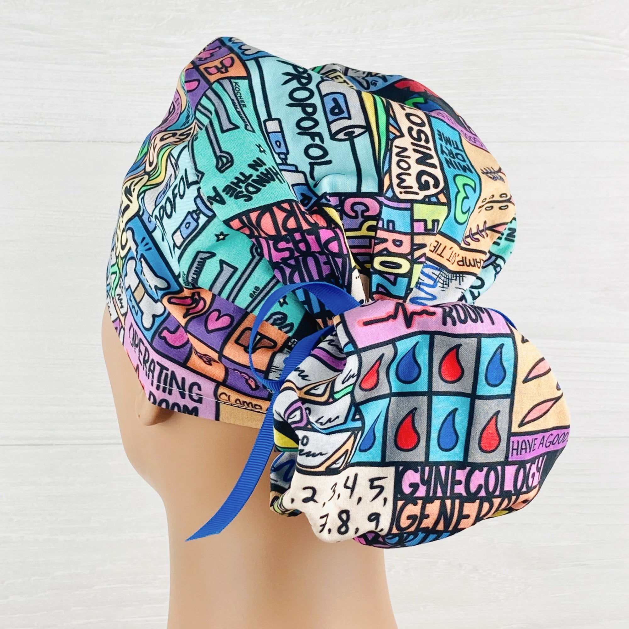 Operating Room Icons Ponytail Scrub Hat – Chic2Surgery